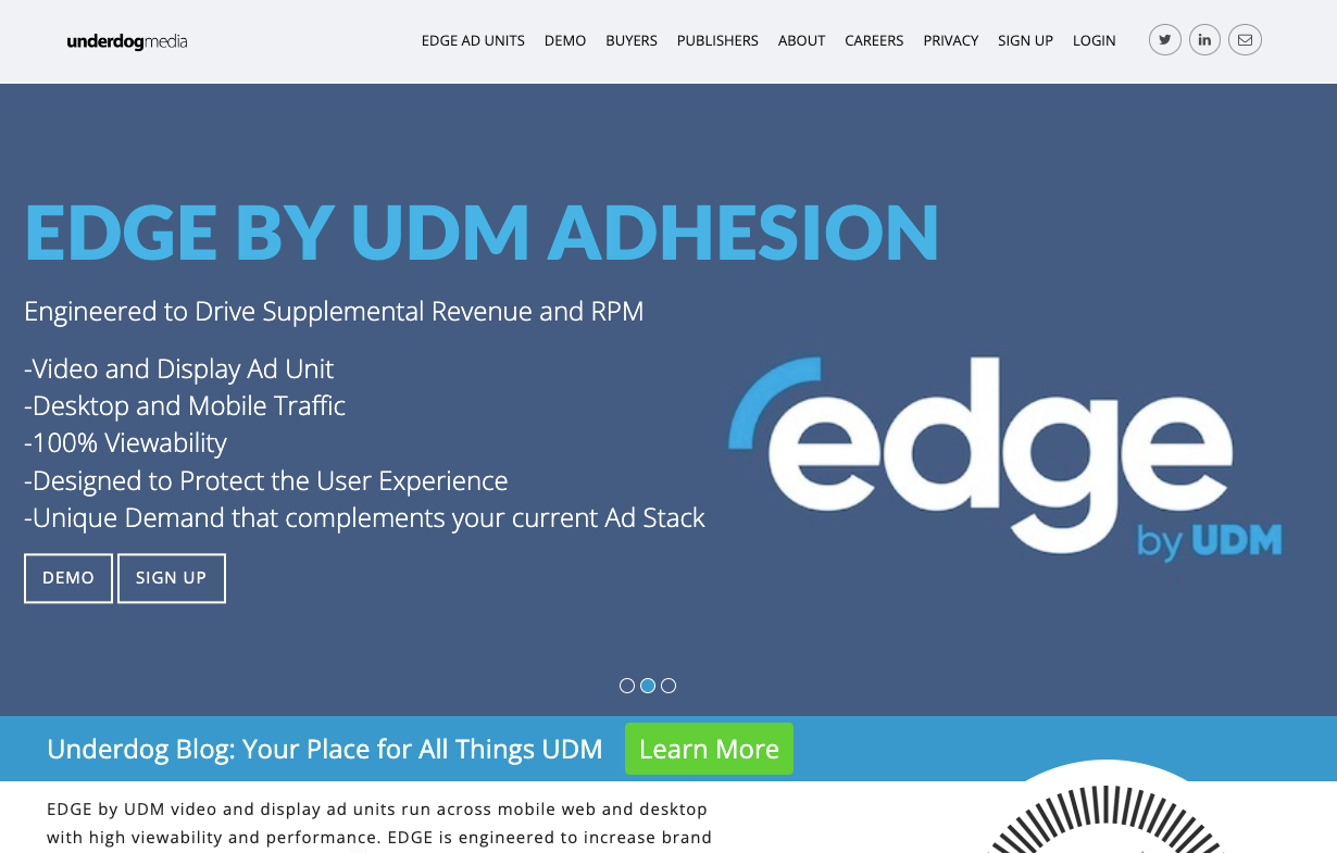 Underdog Media Review: The Best Sticky Ad Network
